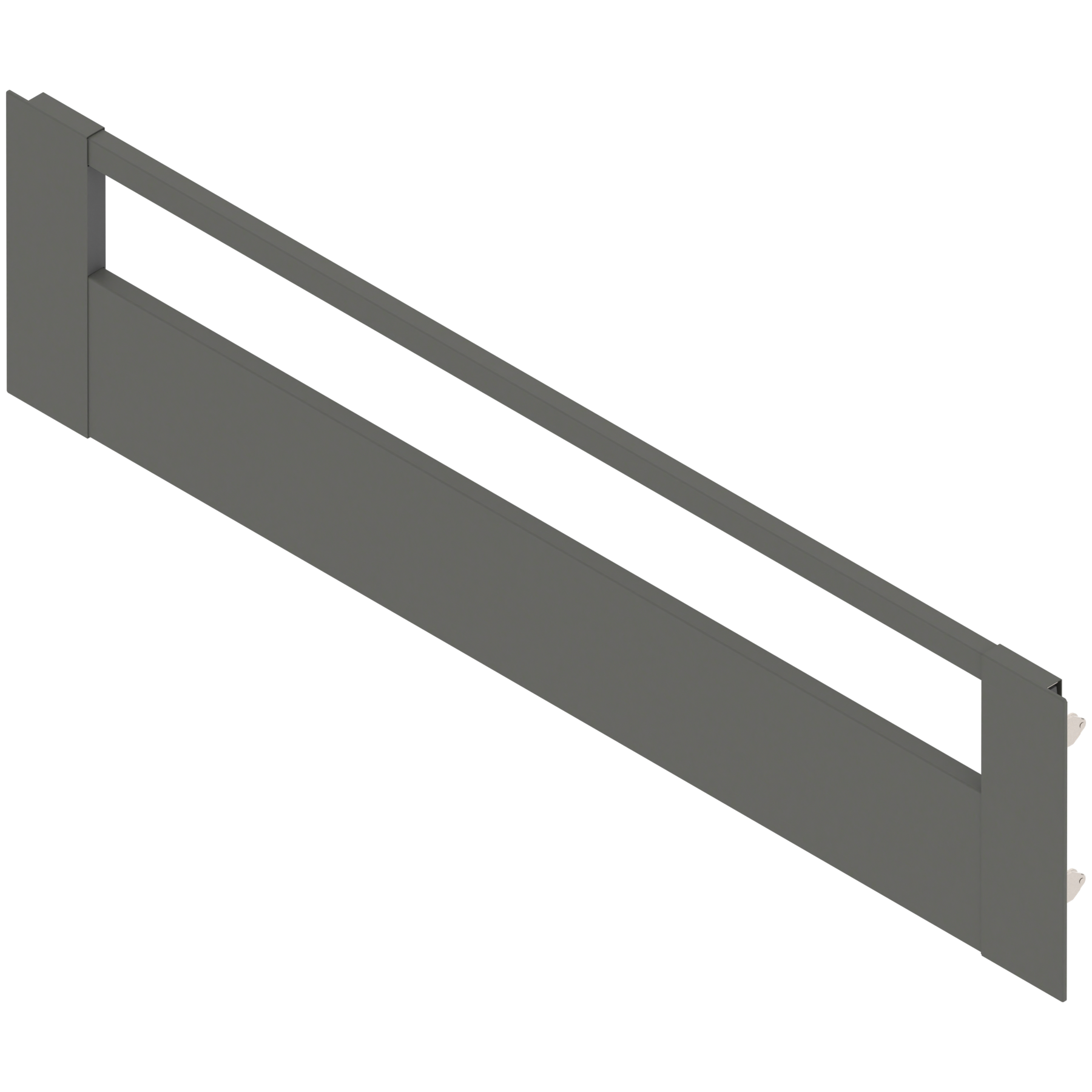 LEGRABOX DRAWER FRONT 900mm ORION GREY with FRONT GALLERY RAIL 0566026 ...