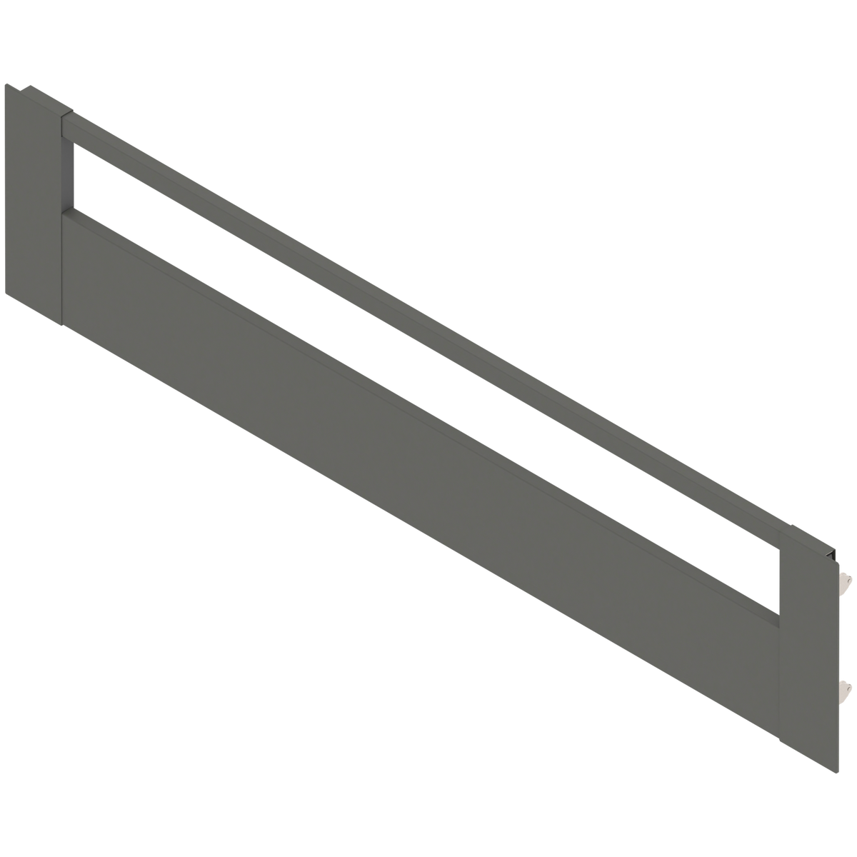 LEGRABOX DRAWER FRONT 950mm ORION GREY with FRONT GALLERY RAIL 0188612 ...