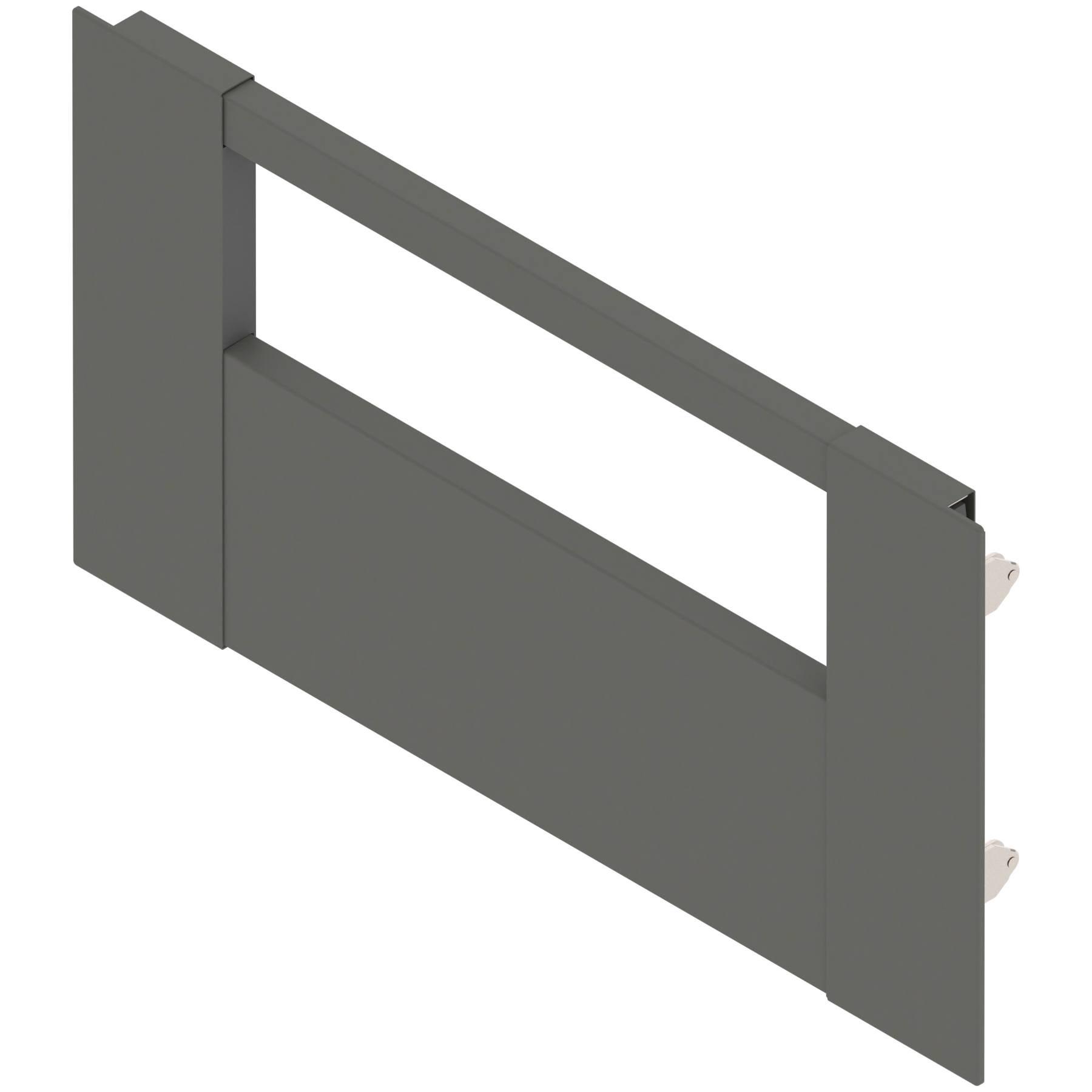 LEGRABOX DRAWER FRONT 400mm ORION GREY with FRONT GALLERY RAIL 0750538 ...